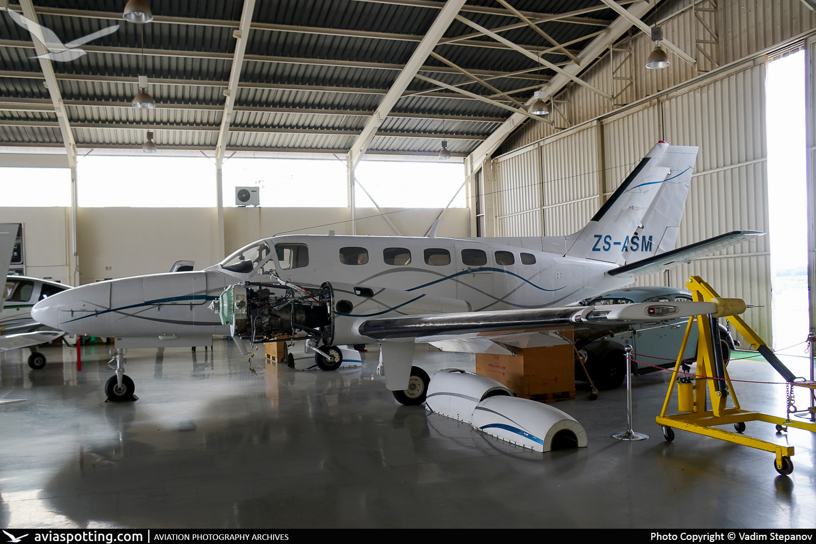 ZS-ASM Cessna 441 Conquest II Private HLA – aviaspotting.com