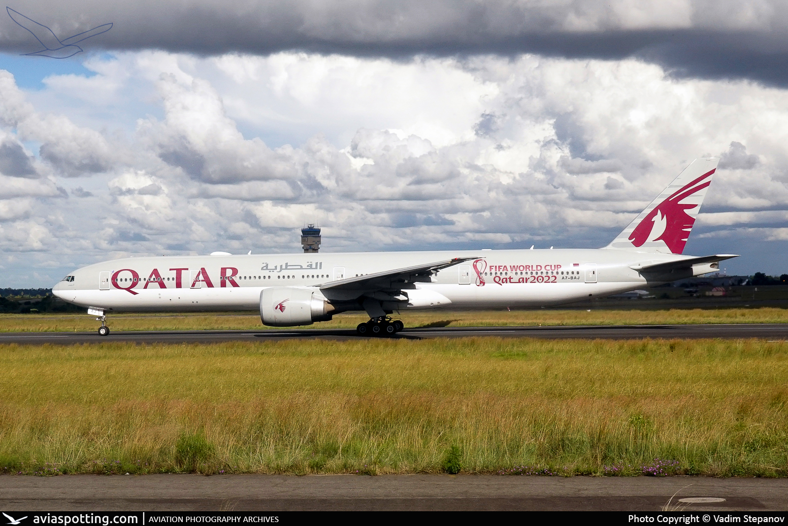 A7-BAJ B777-300ER Qatar Airways JNB – aviaspotting.com